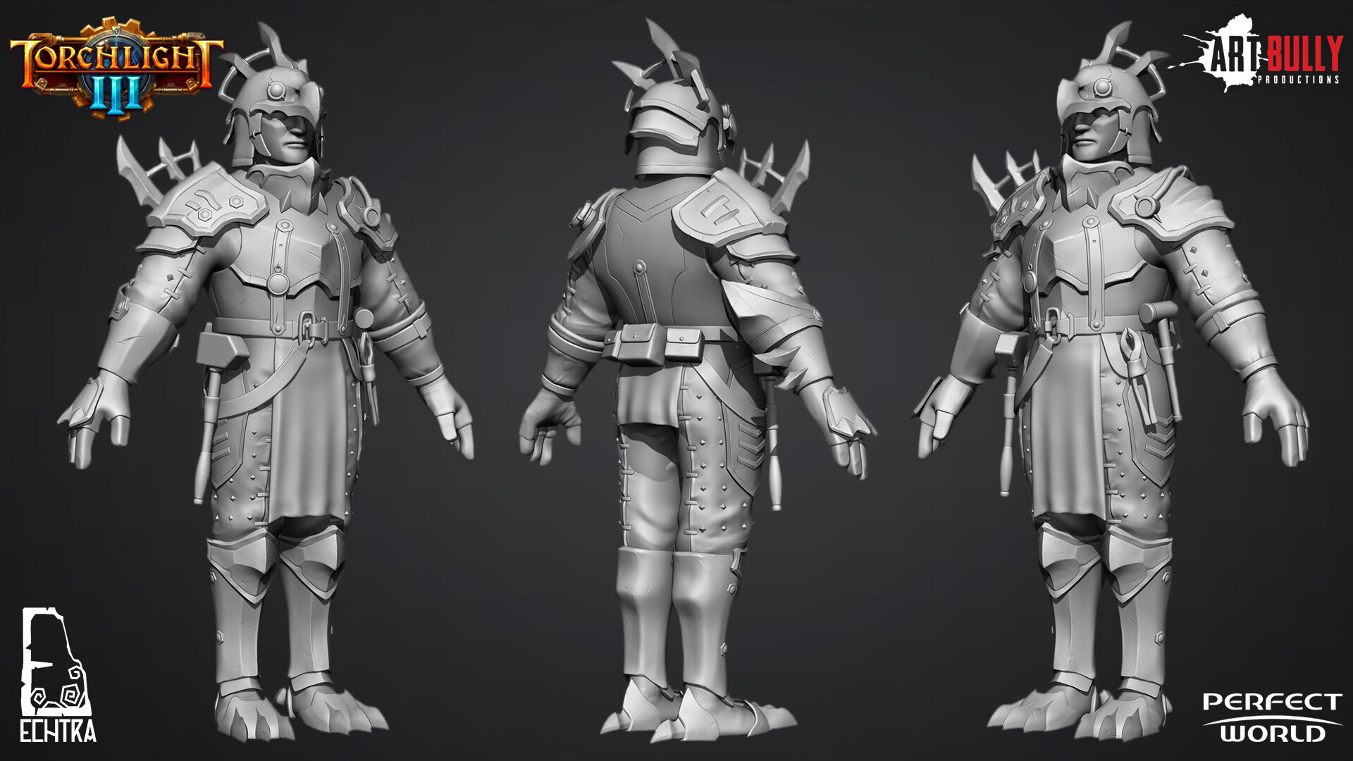 Chad Emond - Torchlight 3 - Railmaster Armor Sets