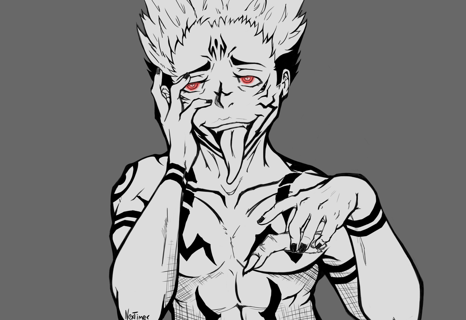 ArtStation - Ryomen Sukuna - The King of Curses