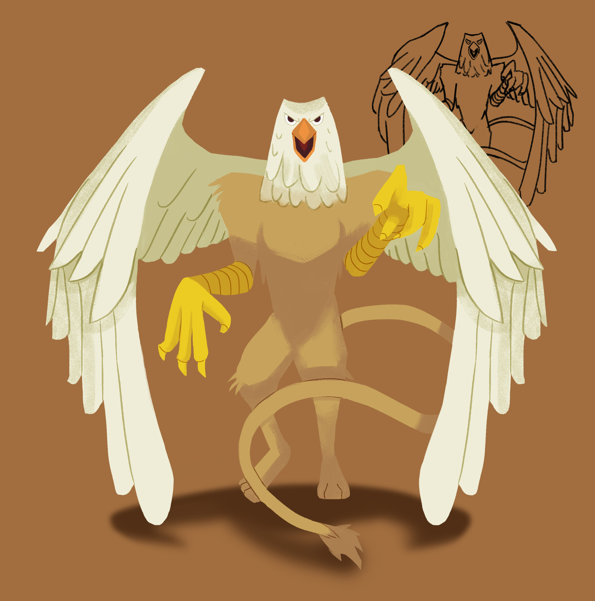 ArtStation - Cartoon Griffin