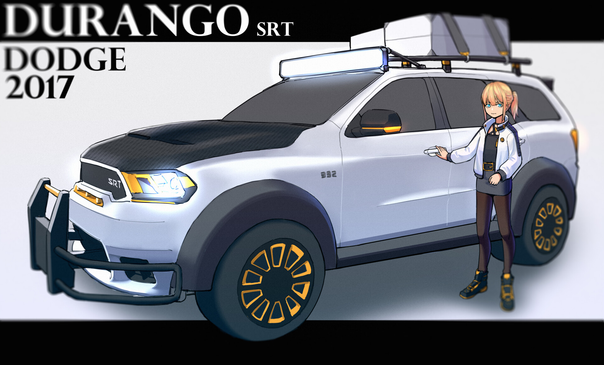 ArtStation - 2017 dodge Durango srt