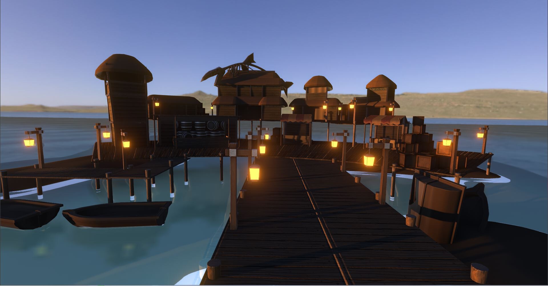 ArtStation - Stylised Fishing Village