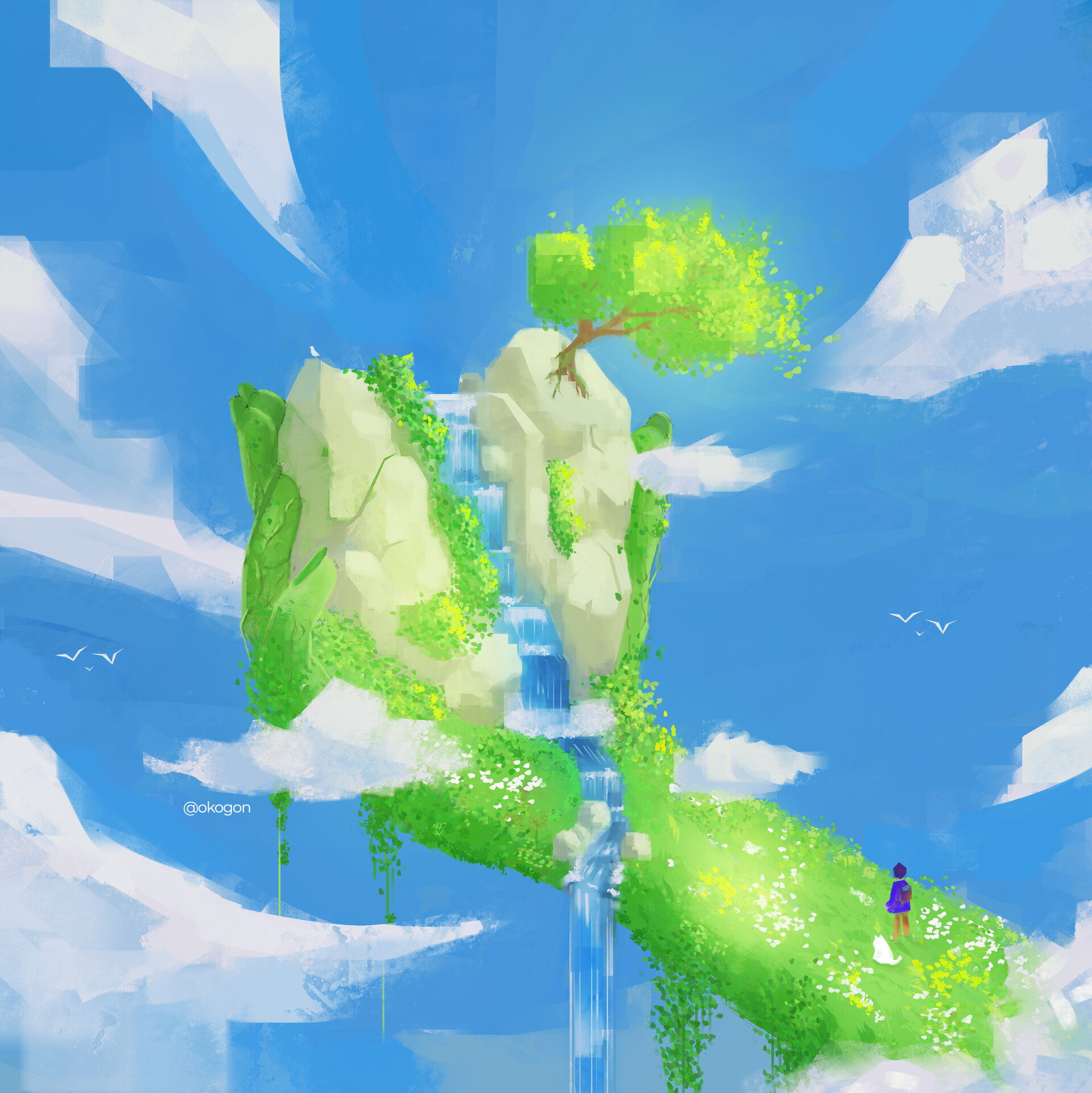 ArtStation - Heart waterfall
