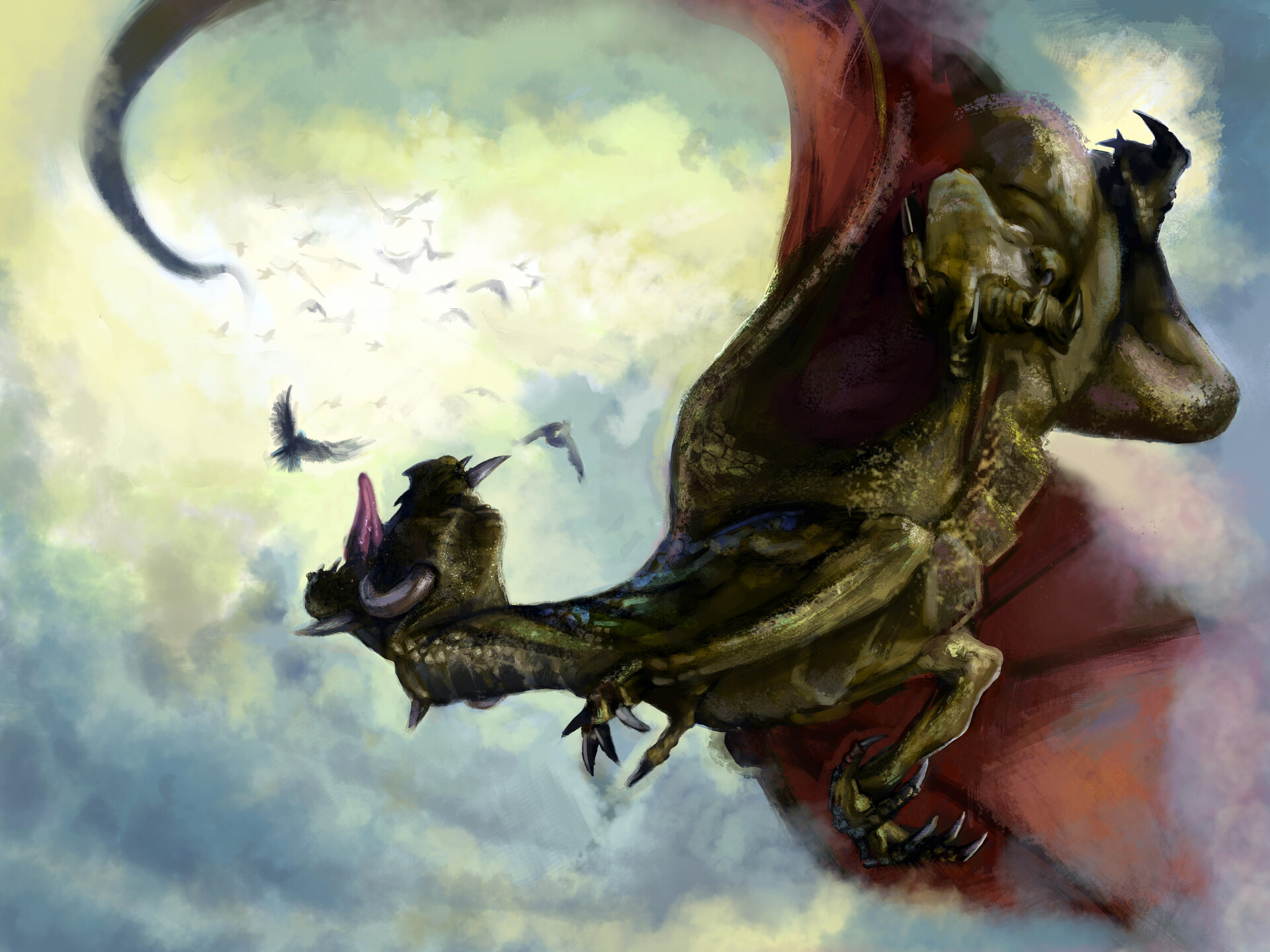 ArtStation - Chasing Birds