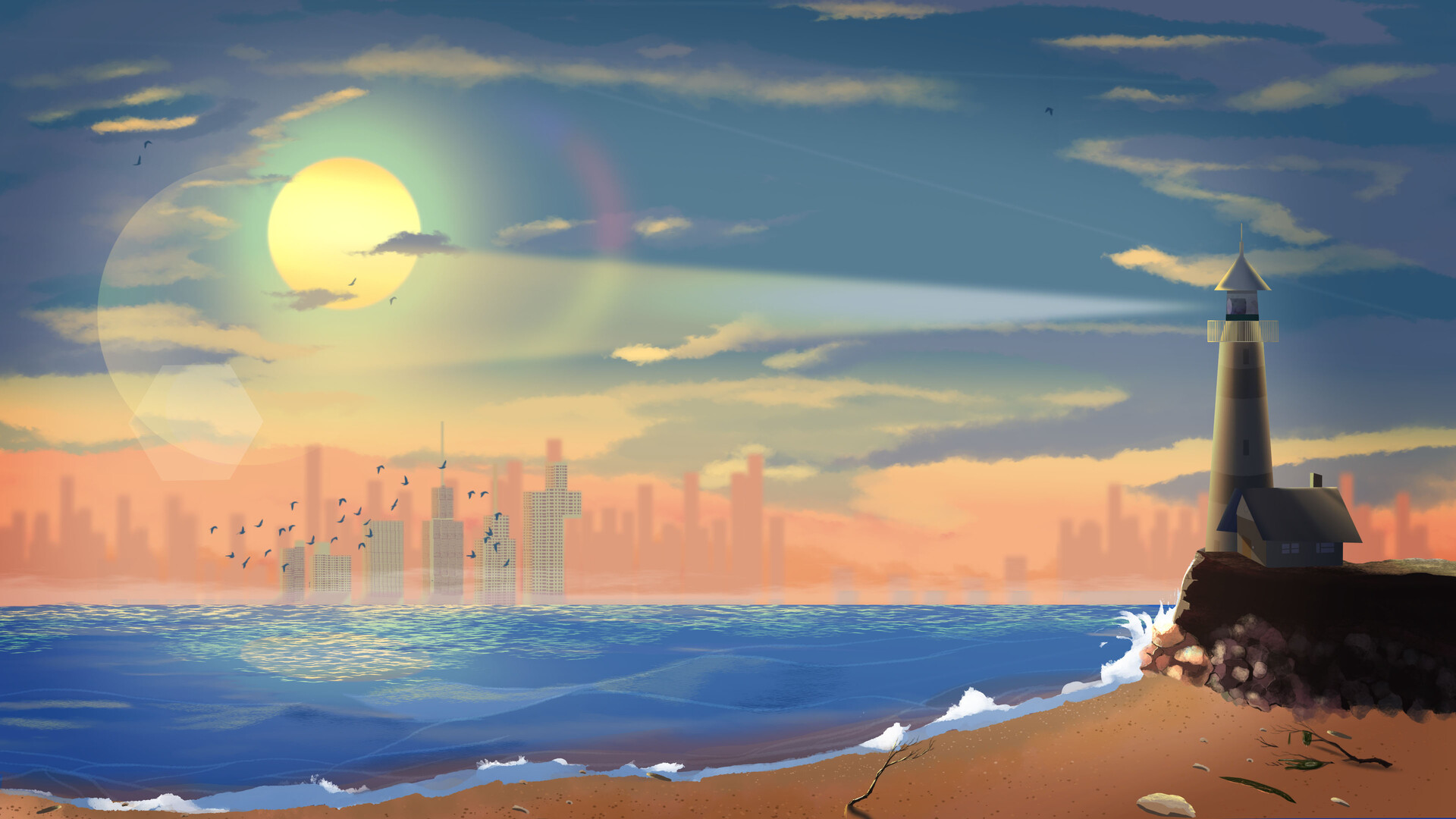 ArtStation - City in the distance