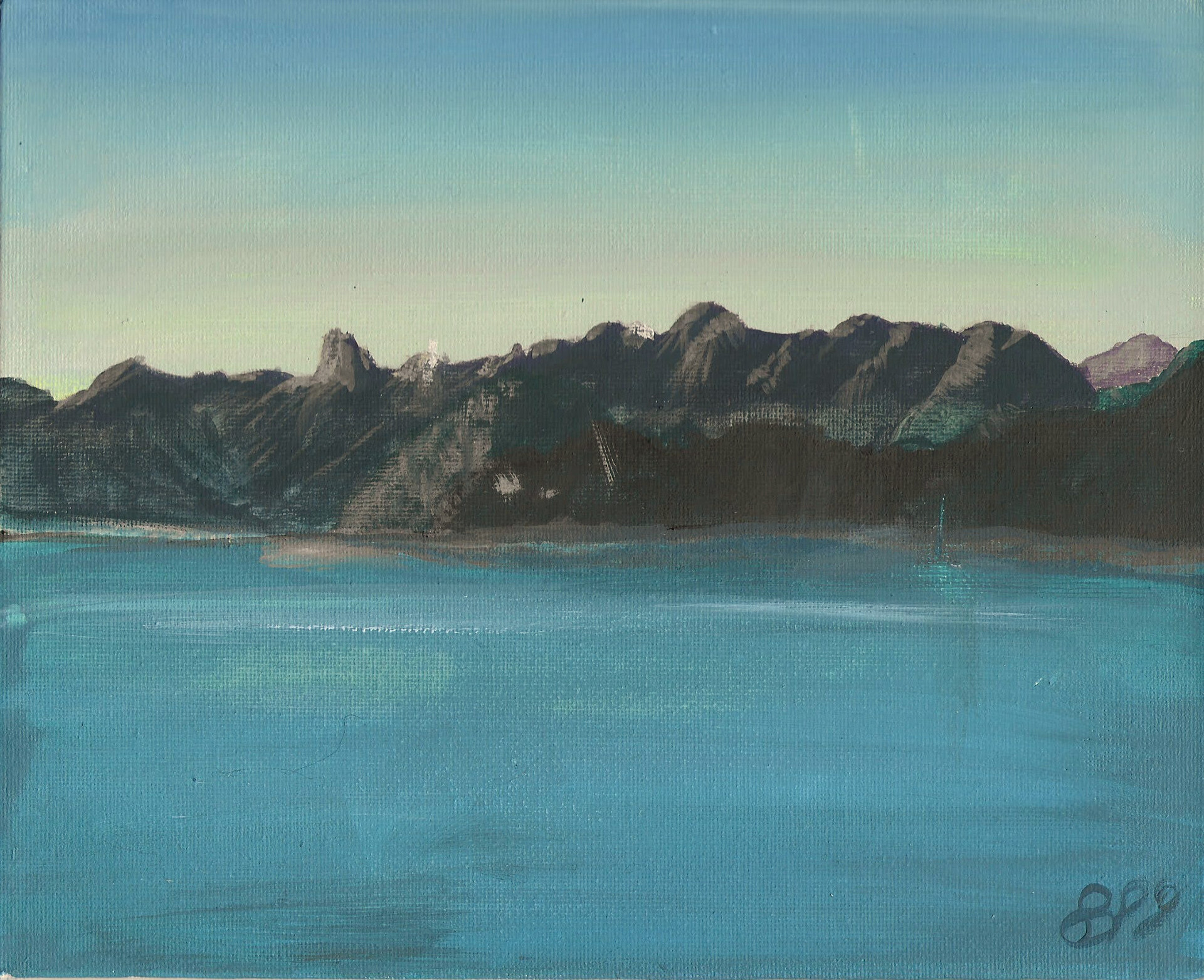 Blake - Mountain View from Galley Bay, BC