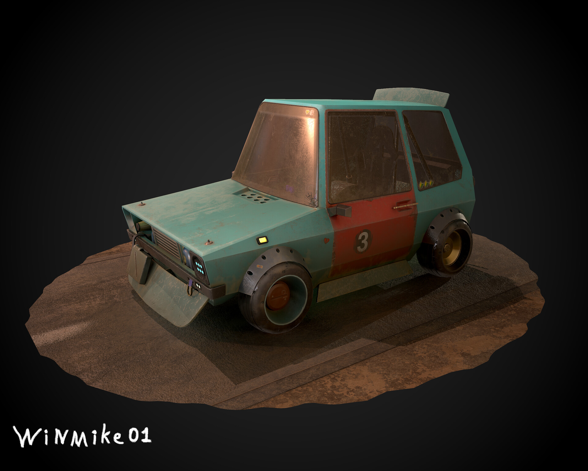 ArtStation - Stylized drift/race car