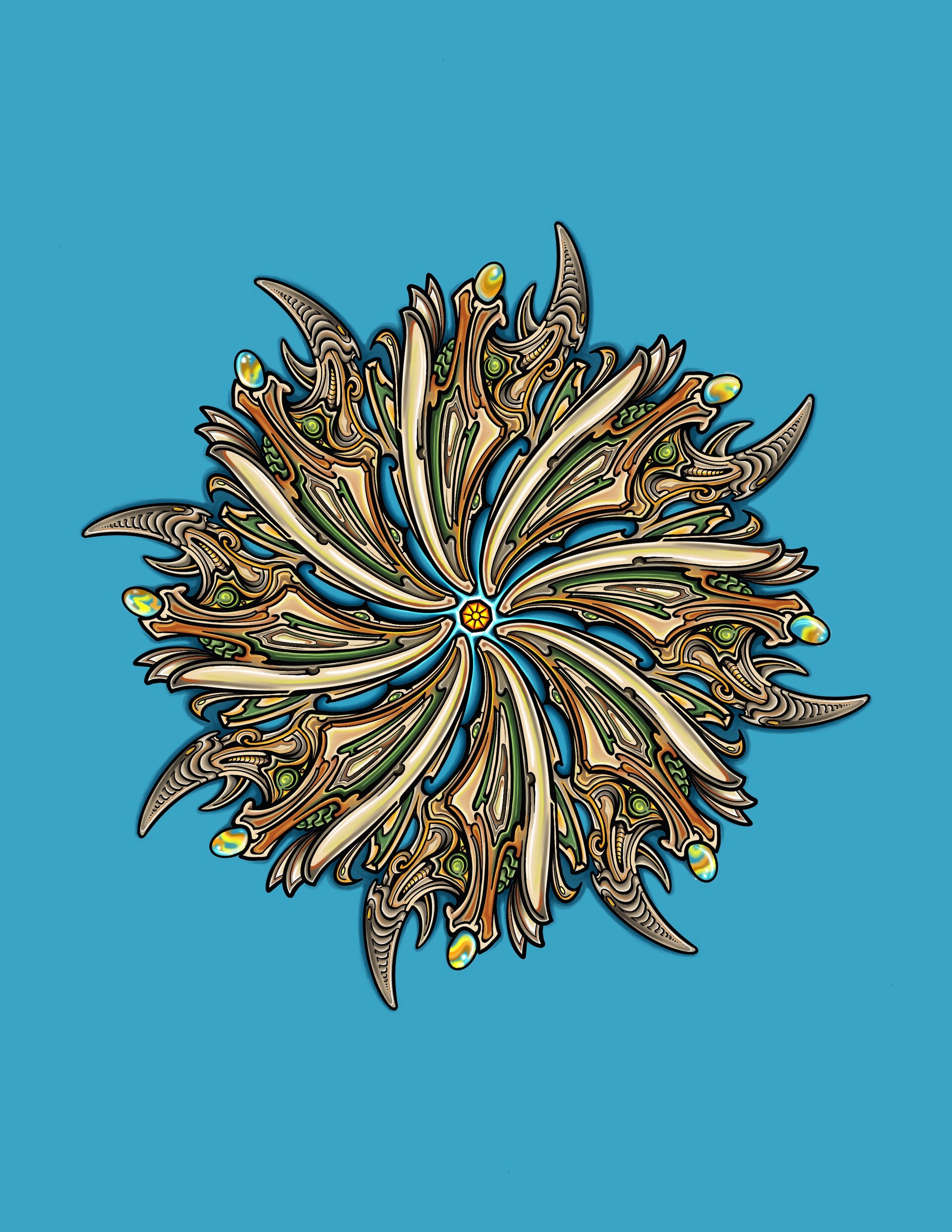 ArtStation - Bio-organic mandala concept