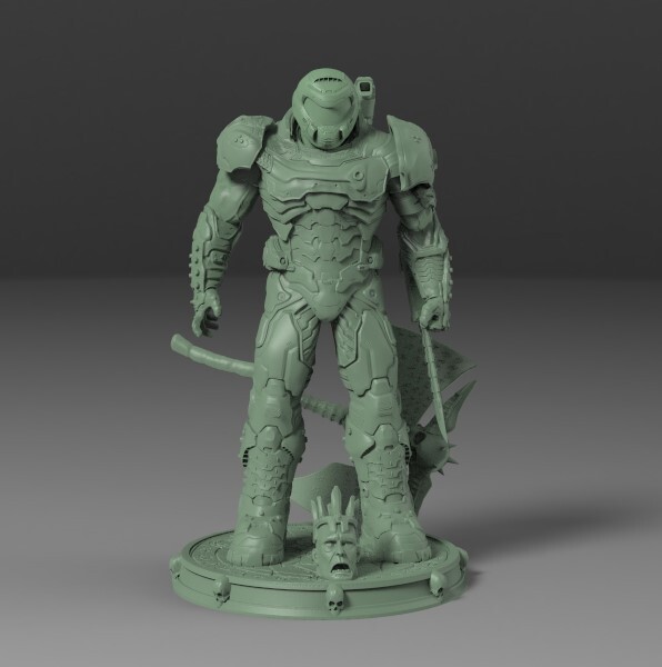 Bogdan Stepanenko - Doom slayer whith BFG