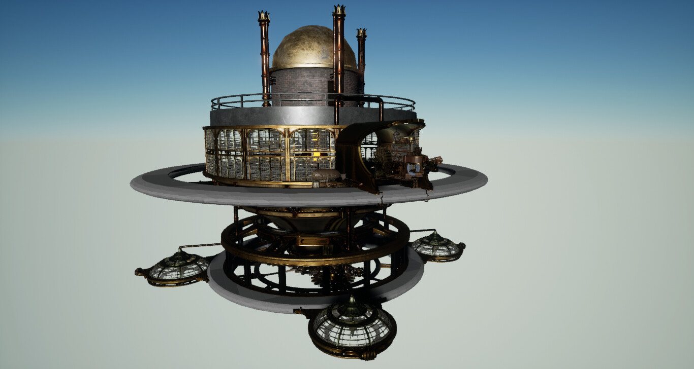 ArtStation - Steampunk SkyCity