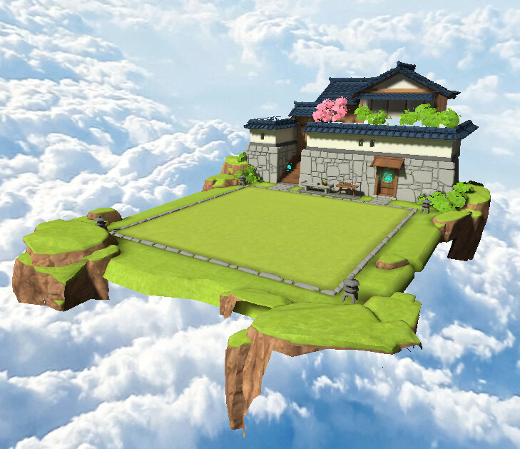 ArtStation - Scene Japanese style island