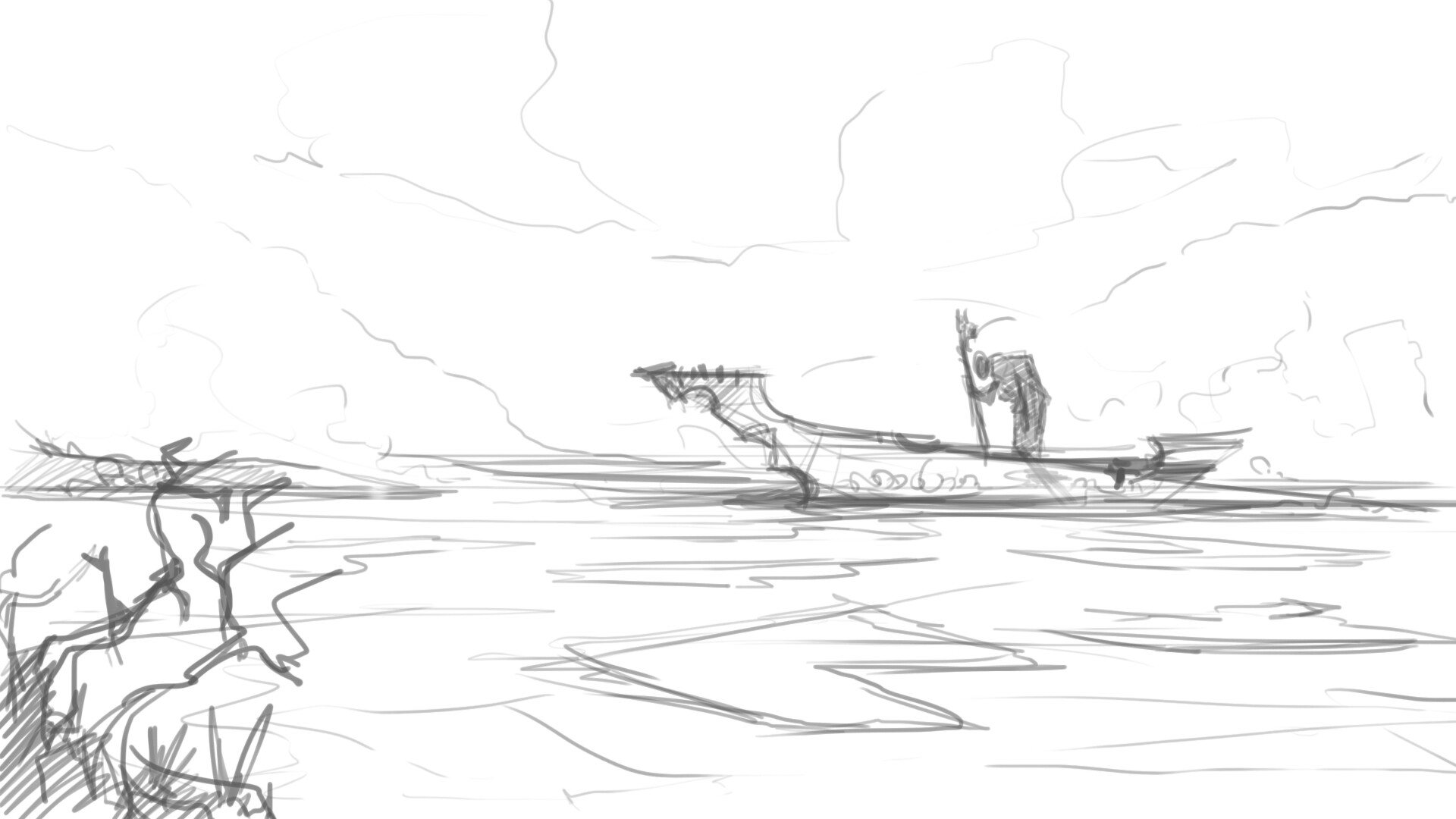 GTM_Design - Haunted River| Digital Painting by GTMDesigns