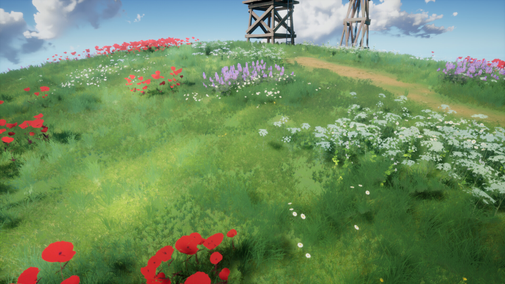 Wenyi Jin - UE4 - Flowers - NPR study