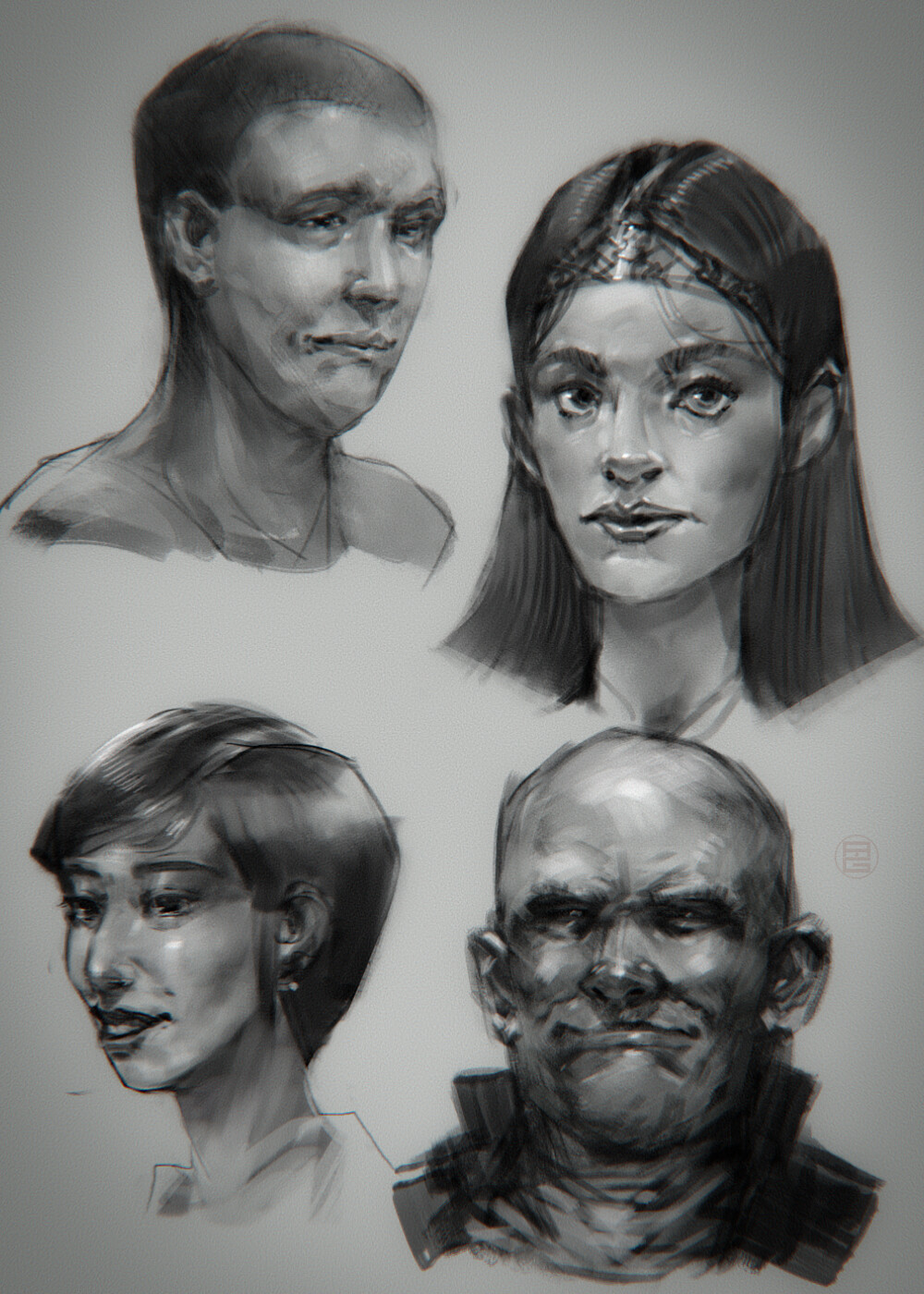 ArtStation - Sketching faces