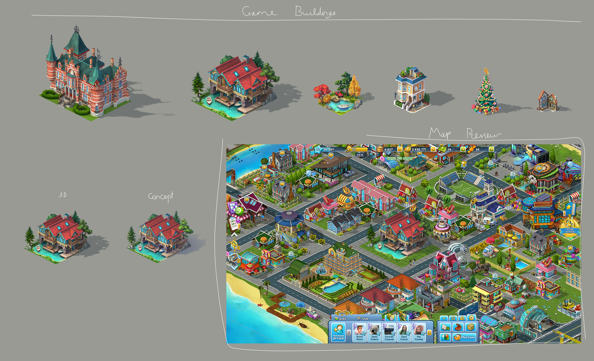 ArtStation - Game buildings