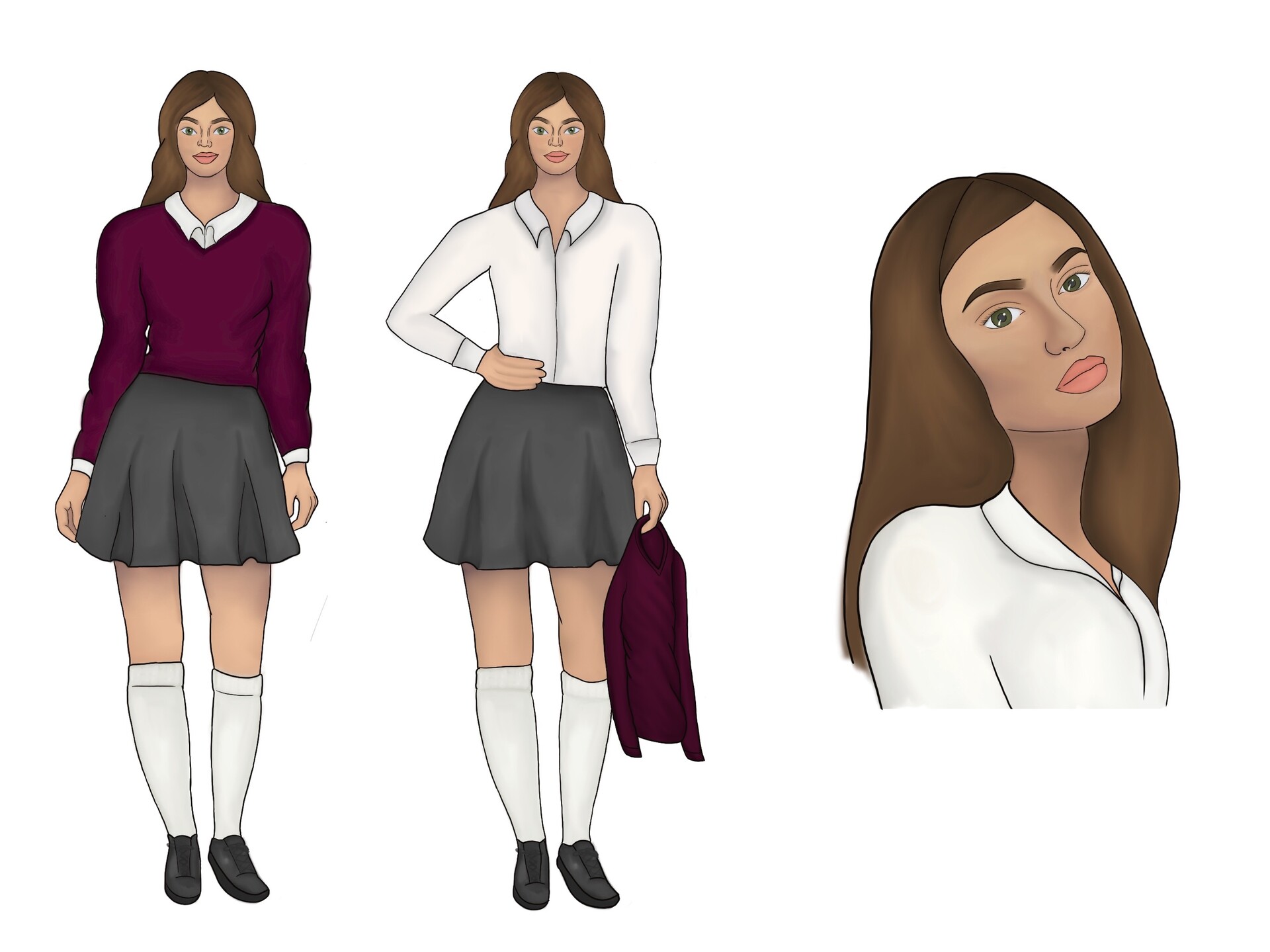 ArtStation - 2. School Character