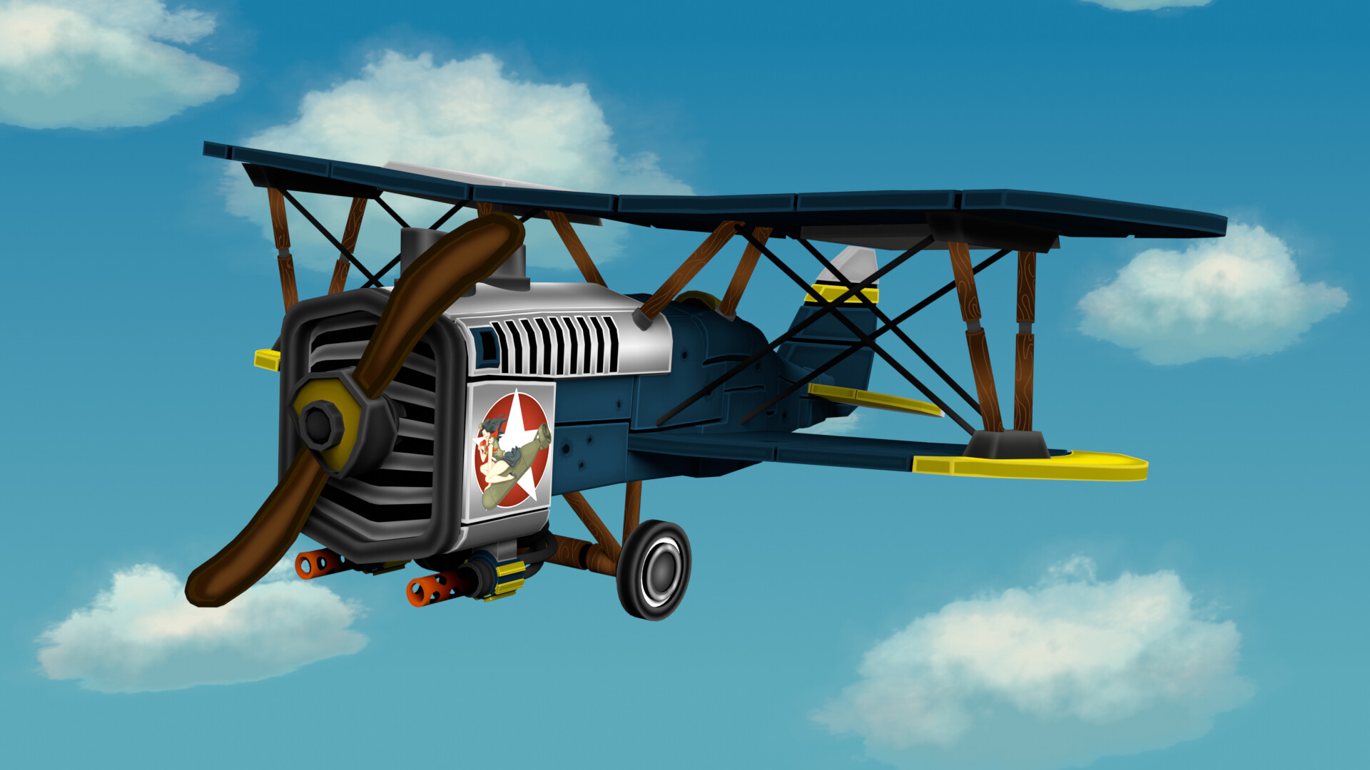 ArtStation - War Plane Cartoon