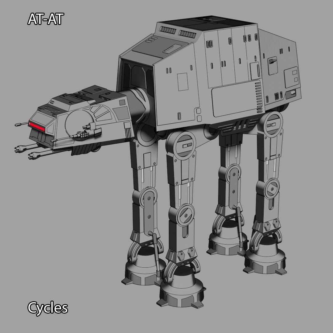 ArtStation - AT-AT - Star Wars - Fan Art