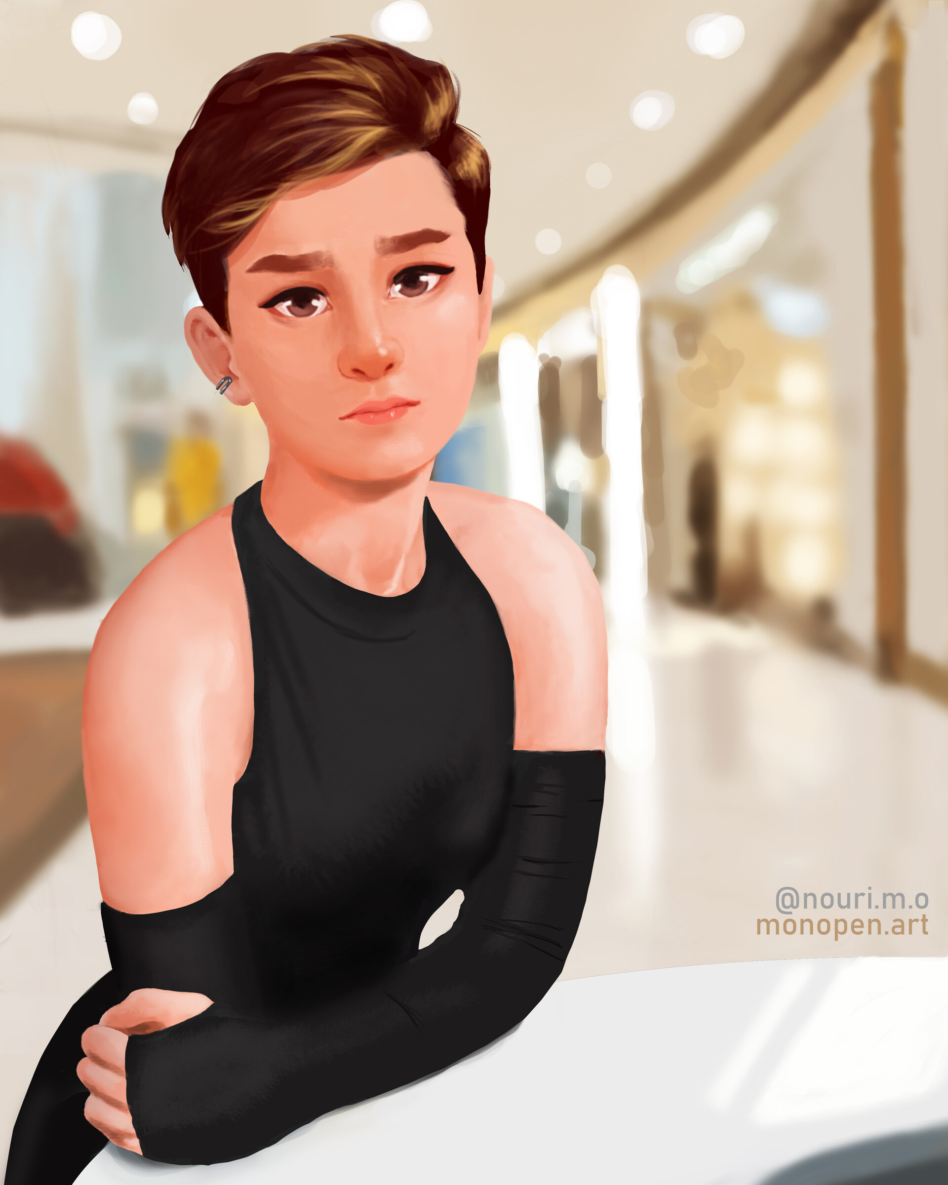 ArtStation - Black dress