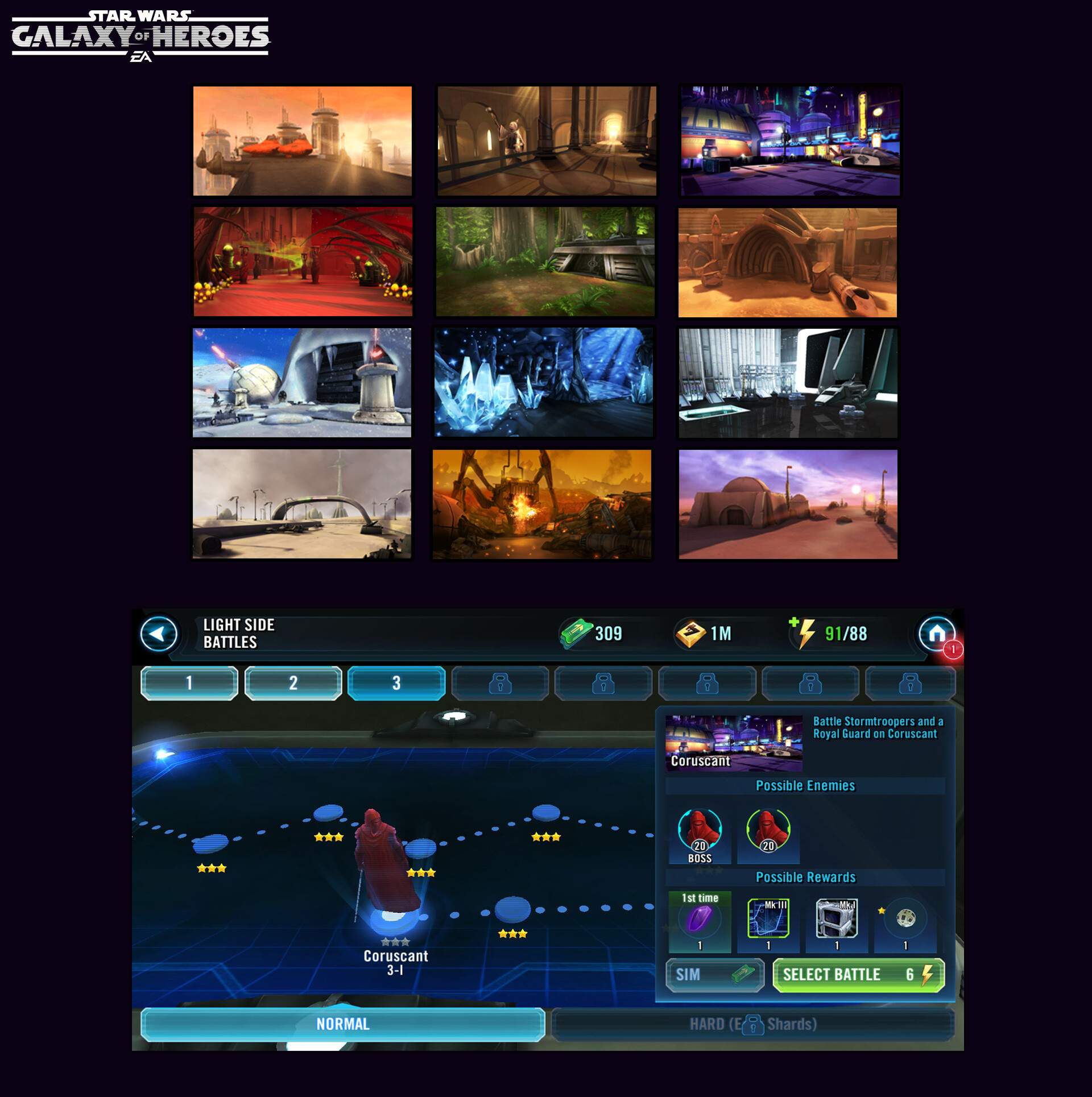 ArtStation - Star Wars: Galaxy of Heroes - Environment Icons