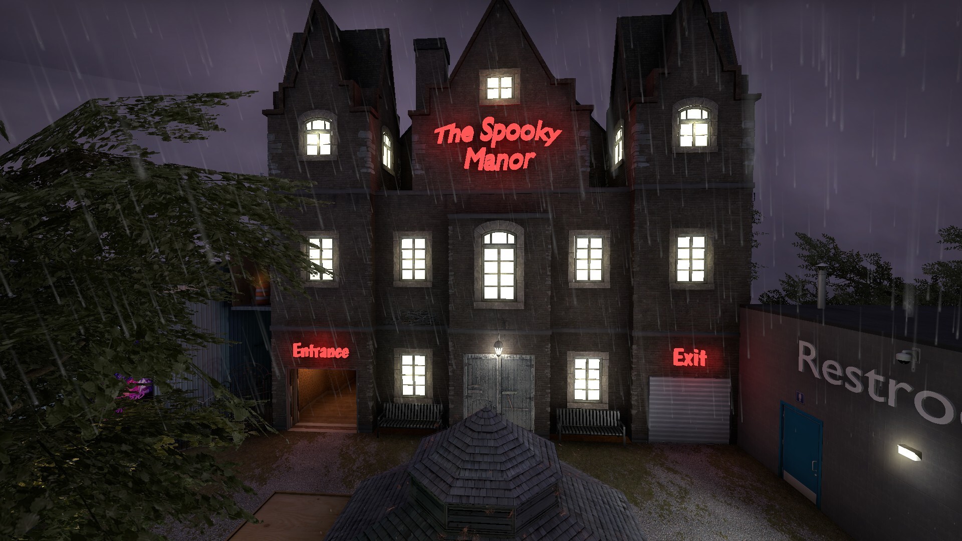ArtStation - The Spooky Manor (CSGO) (Level Design/Environment Art)
