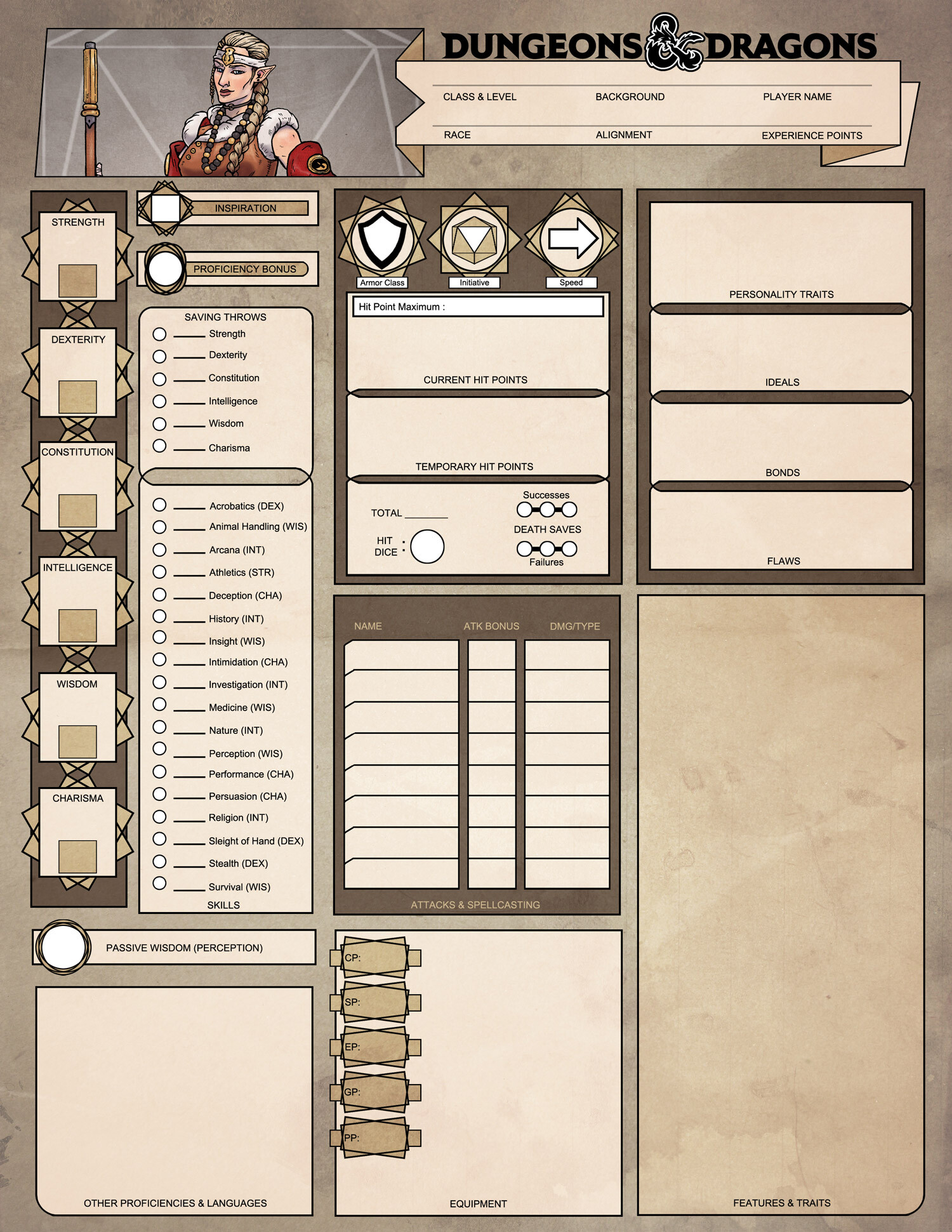 dnd monk sheet