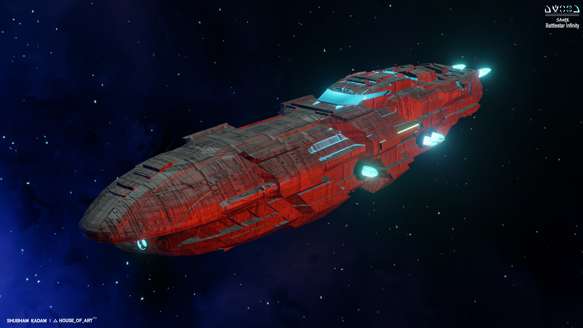 SHUBHAM KADAM - SCI-FI BATTLESTAR INFINITY WARSHIP [ SA40K ] - 2021