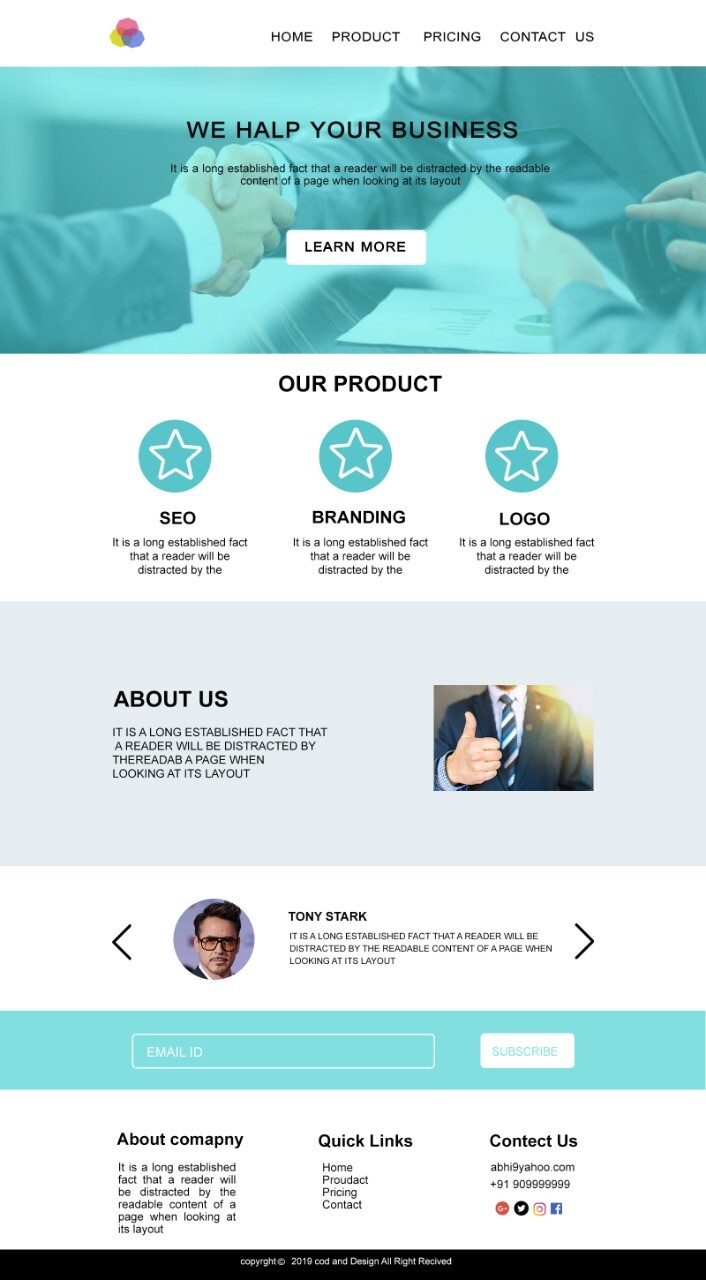 ArtStation - website template