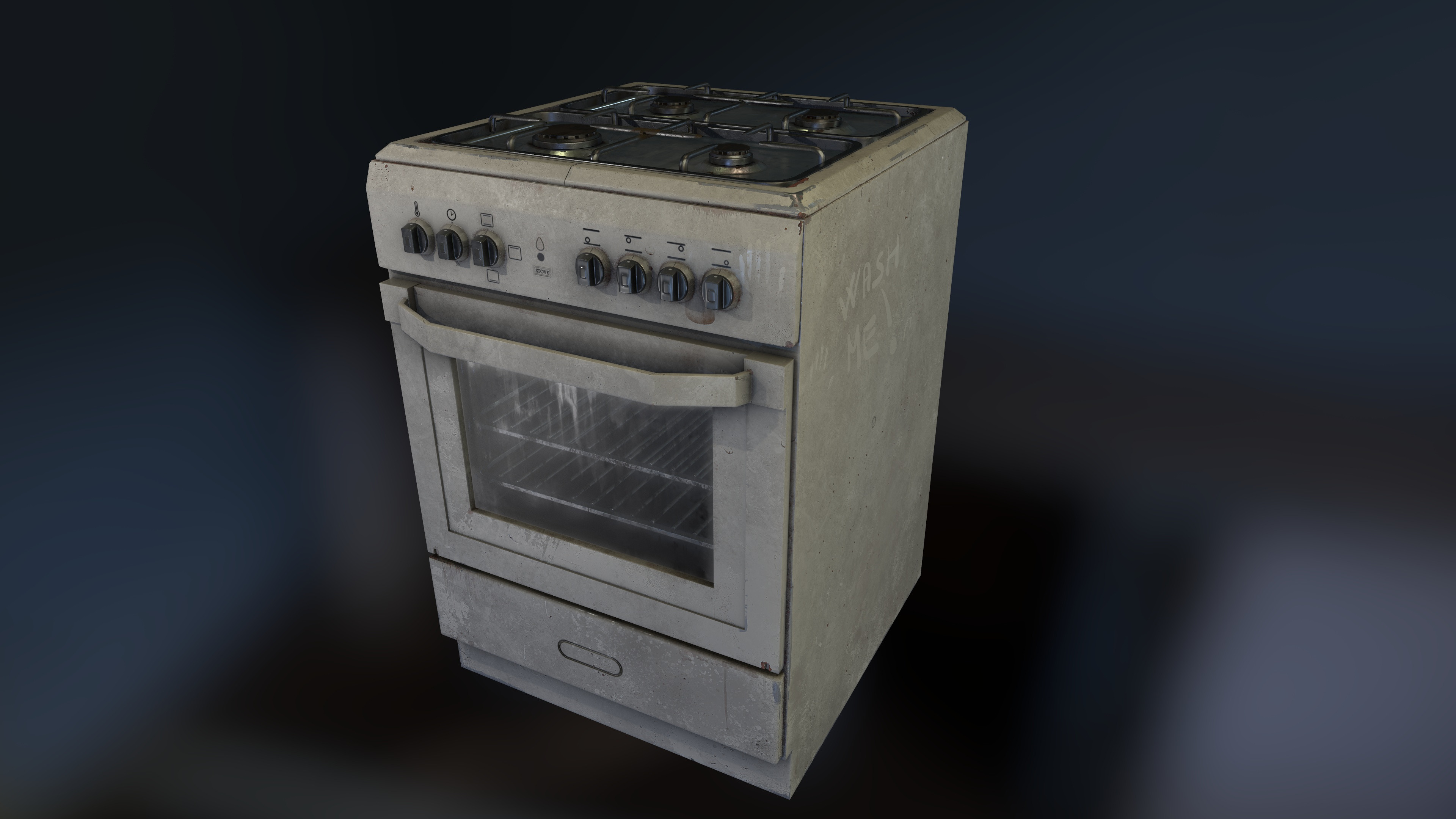 Francesco Furneri - 3D PBR stove with texture variants