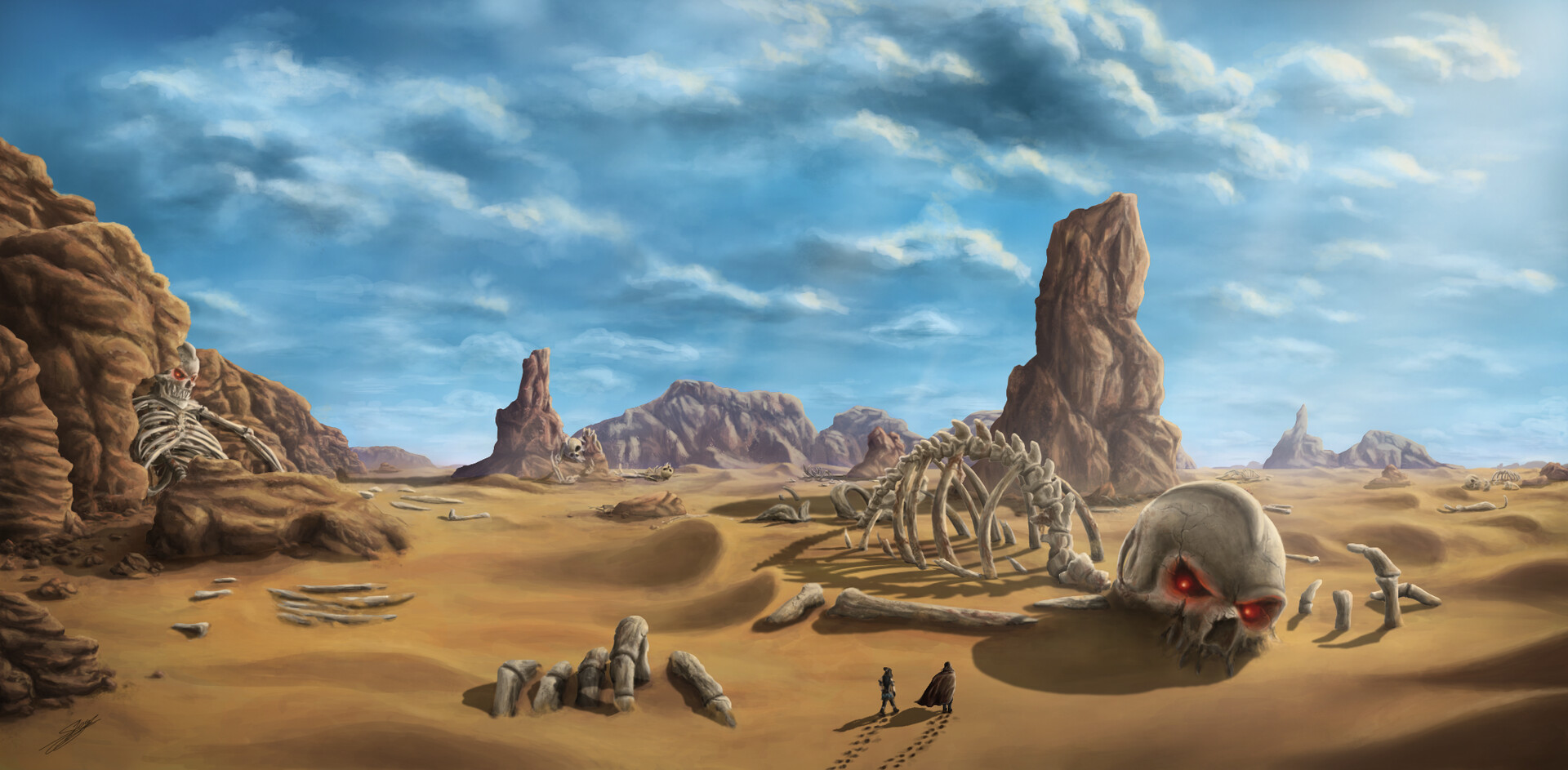 ArtStation - Skull desert