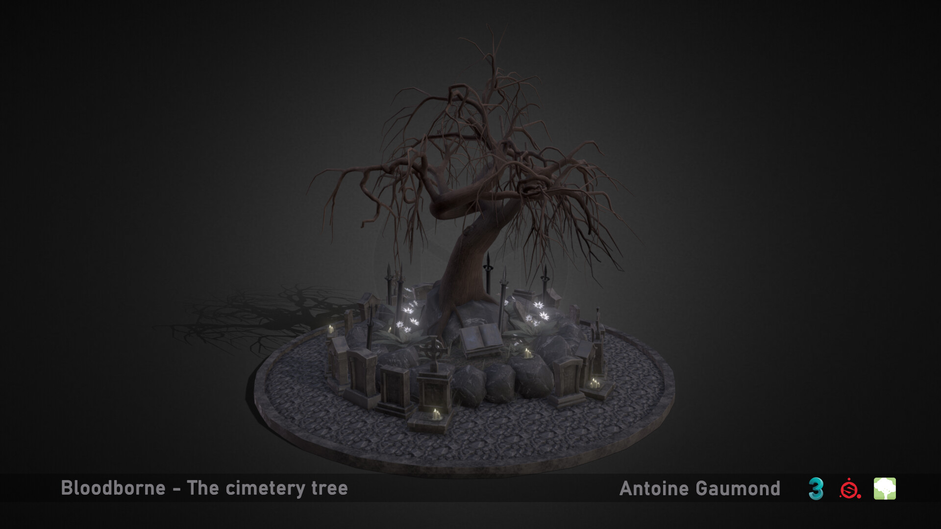 Antoine Gaumond - Bloodborne - The cimetery tree