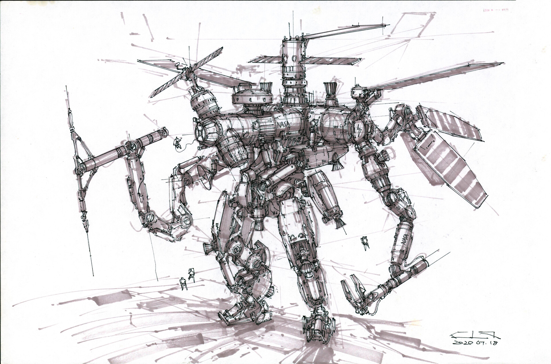 ArtStation - mech sketch