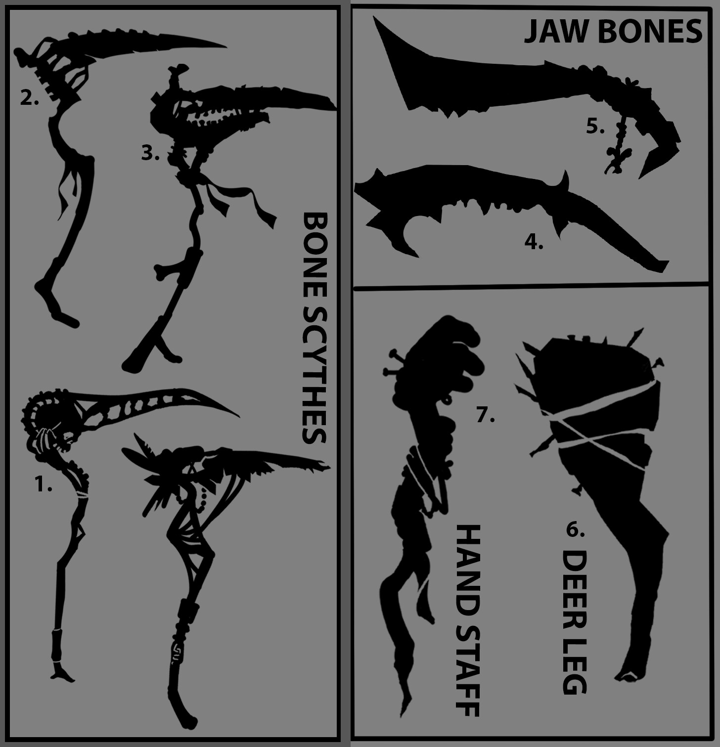 ArtStation - Cannibalistic Necromancer Weapon - Project