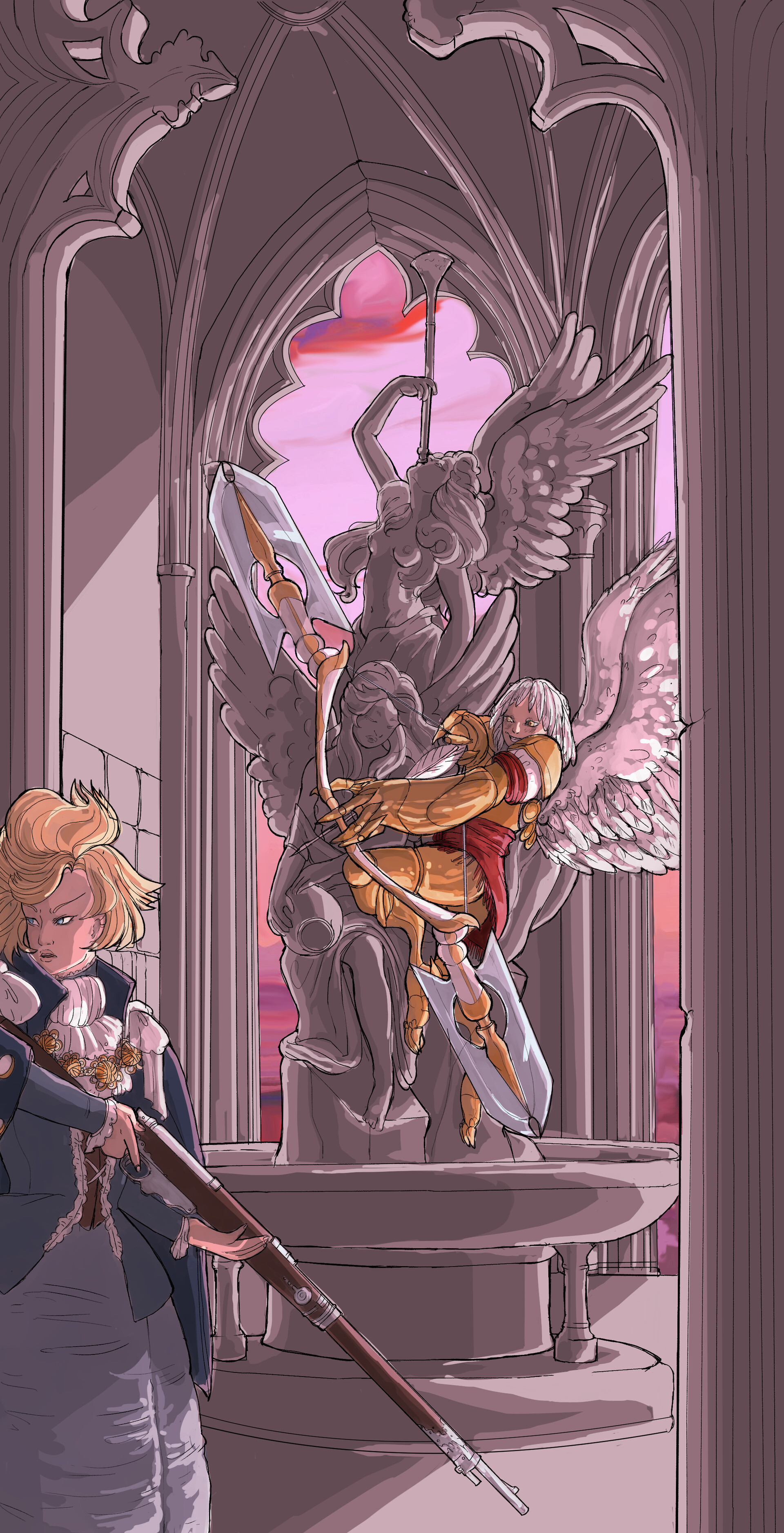 ArtStation - Angel and the Maiden