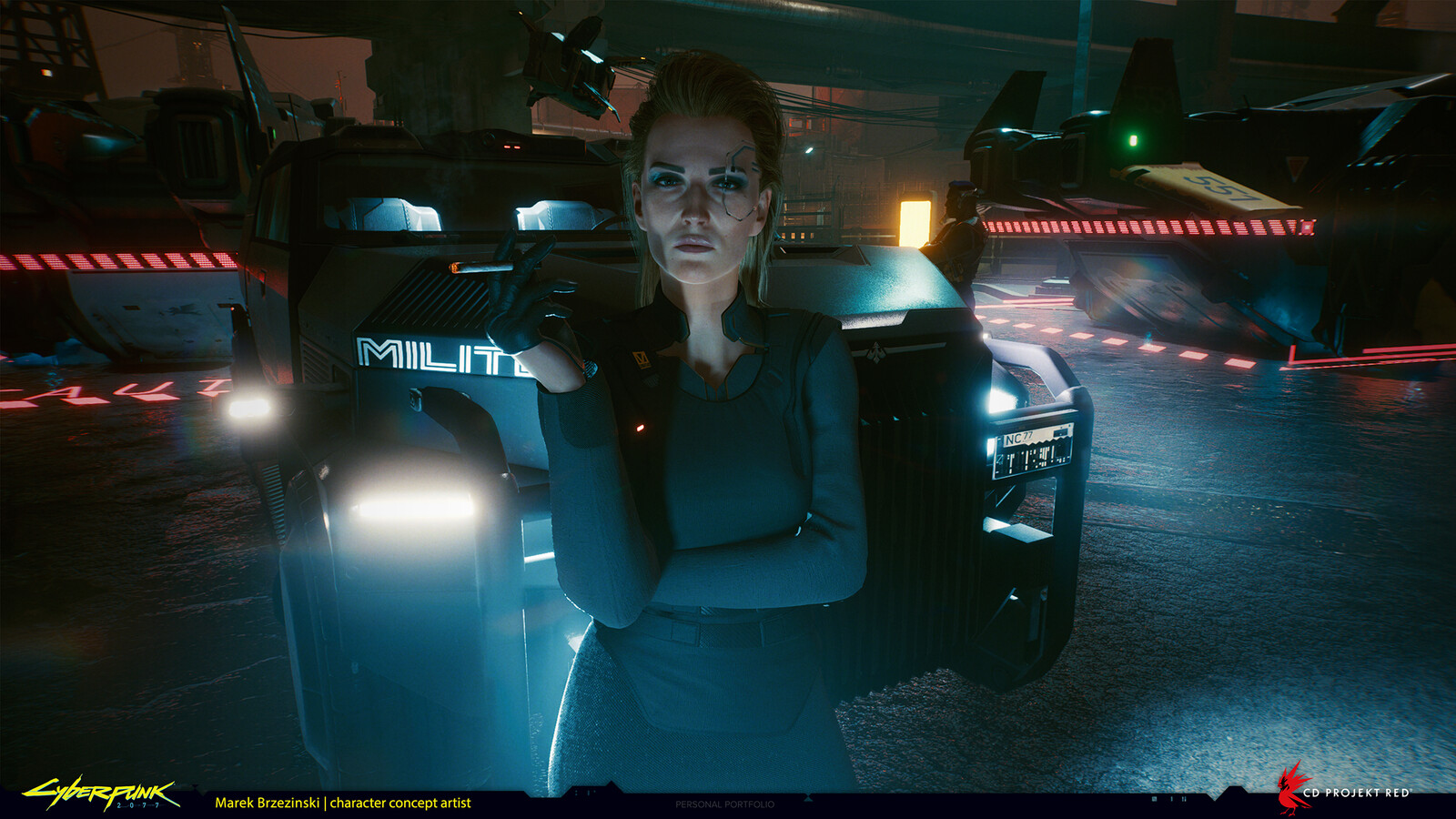 Marek Brzezinski - Meredith Stout - character design - Cyberpunk 2077