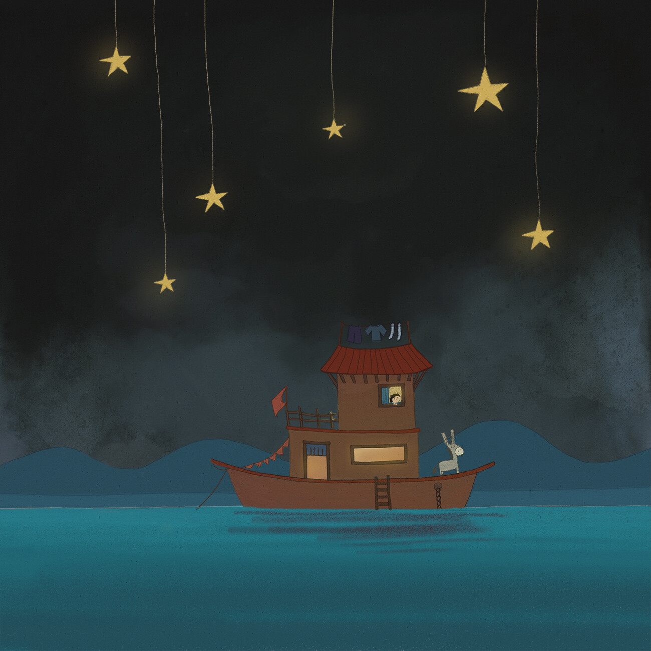 Eve Berthelette - Tsunemichi et le Cyclope qui dit :: Book Illustrations