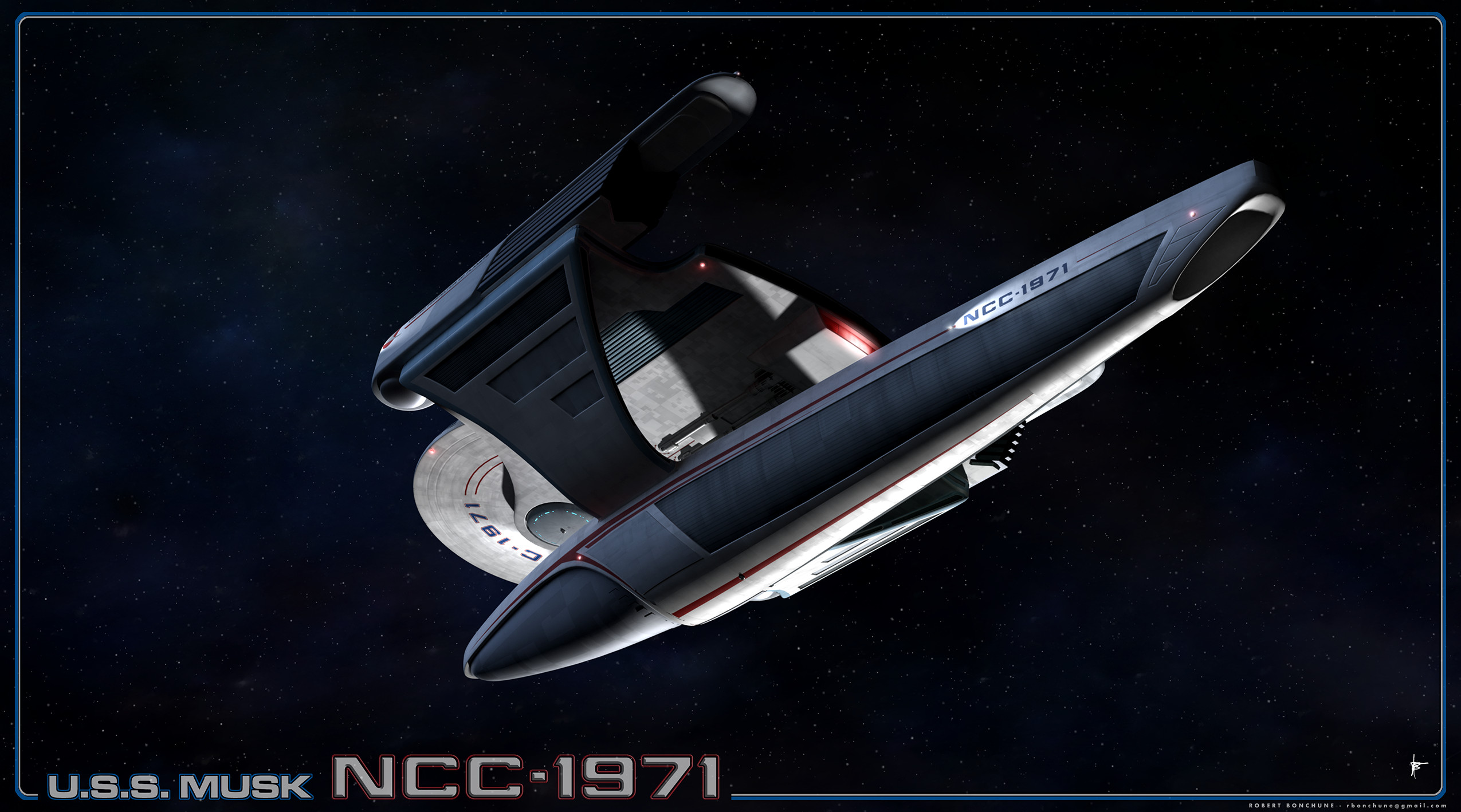 Robert Bonchune - U.S.S. Musk - Oberth Class Starship - Star Trek III ...