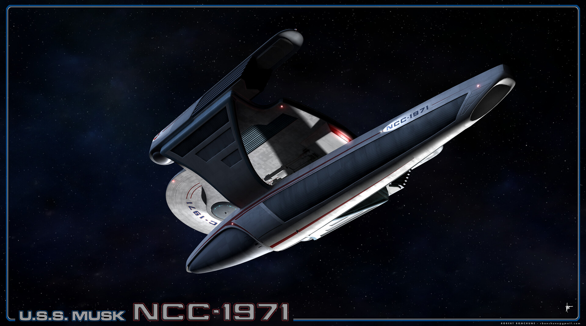 Robert Bonchune - U.S.S. Musk - Oberth Class Starship - Star Trek III ...