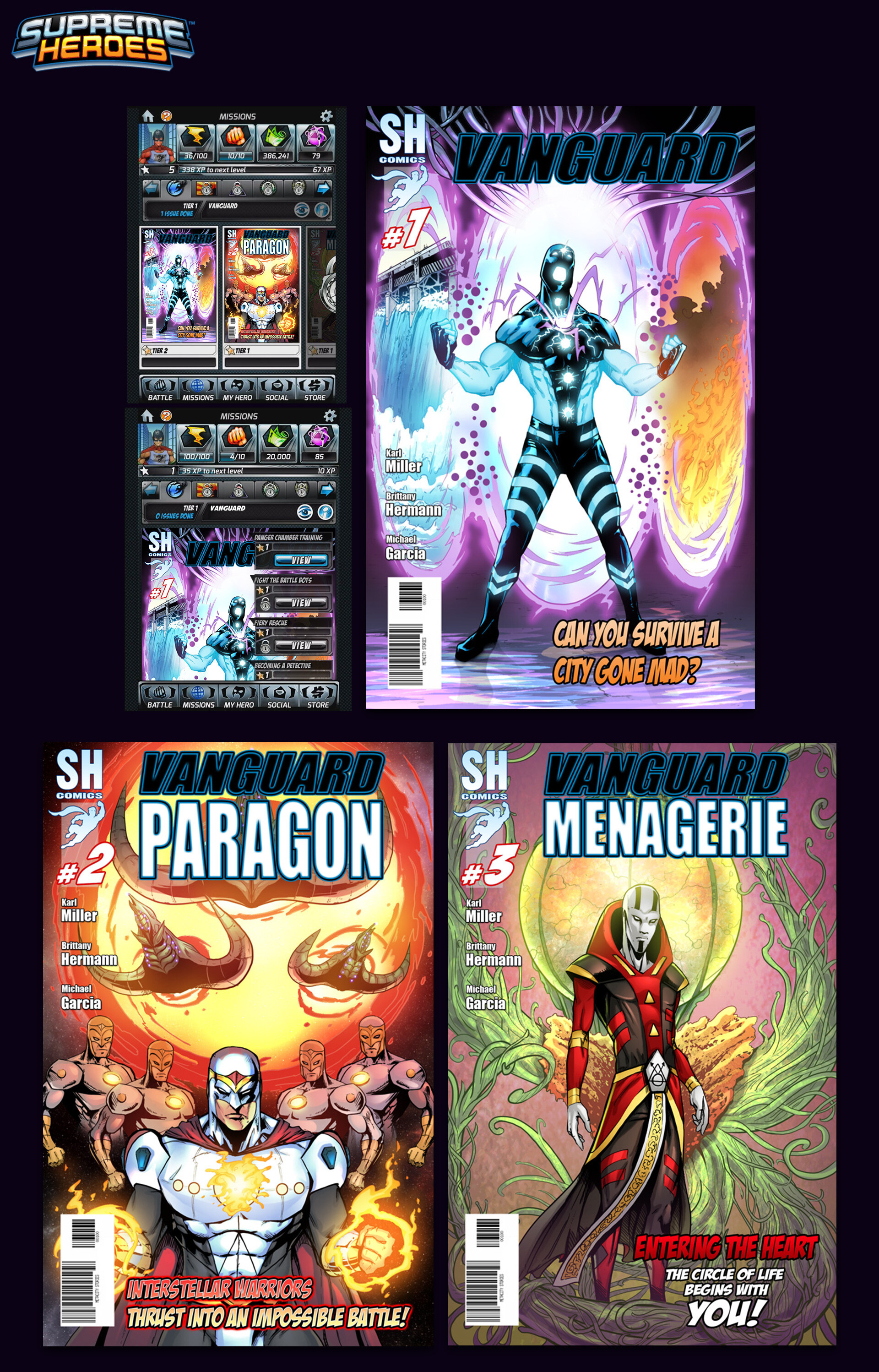 ArtStation - Supreme Heroes - Covers