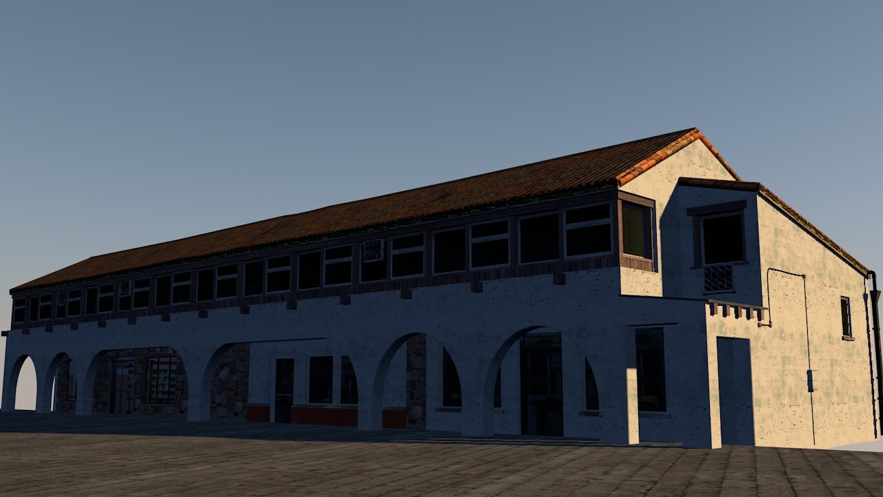 ArtStation - Building with shops