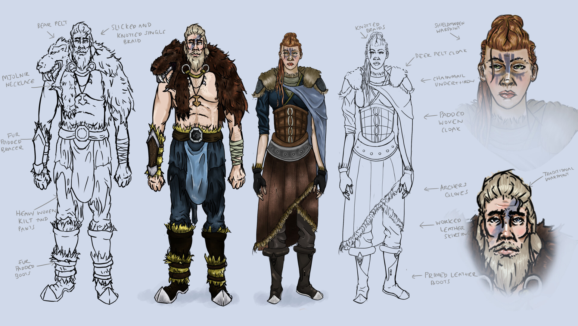 ArtStation - Norse-Inspired Character Concepts