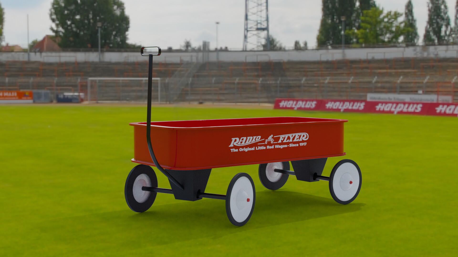 ArtStation - Little Red Wagon Redo without Rust and grunge