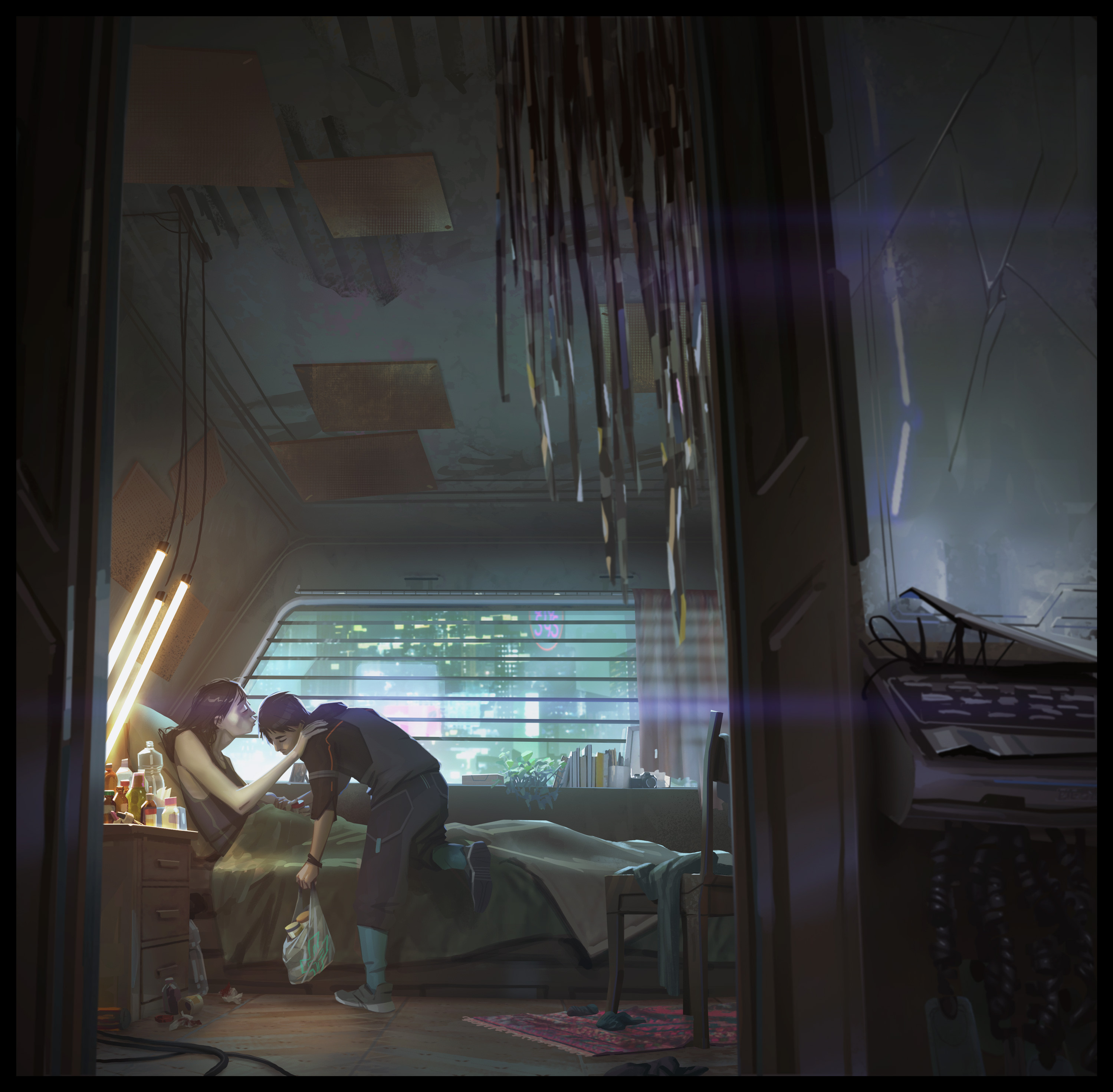 Siren Songs Art-test by Michel Donze : r/Cyberpunk