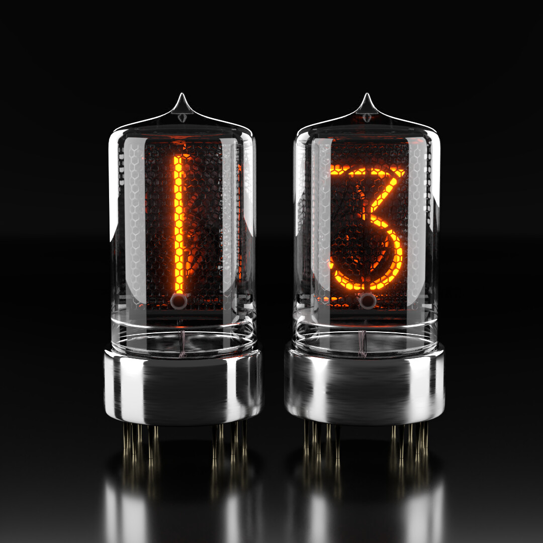 ArtStation - Nixie Tubes Render