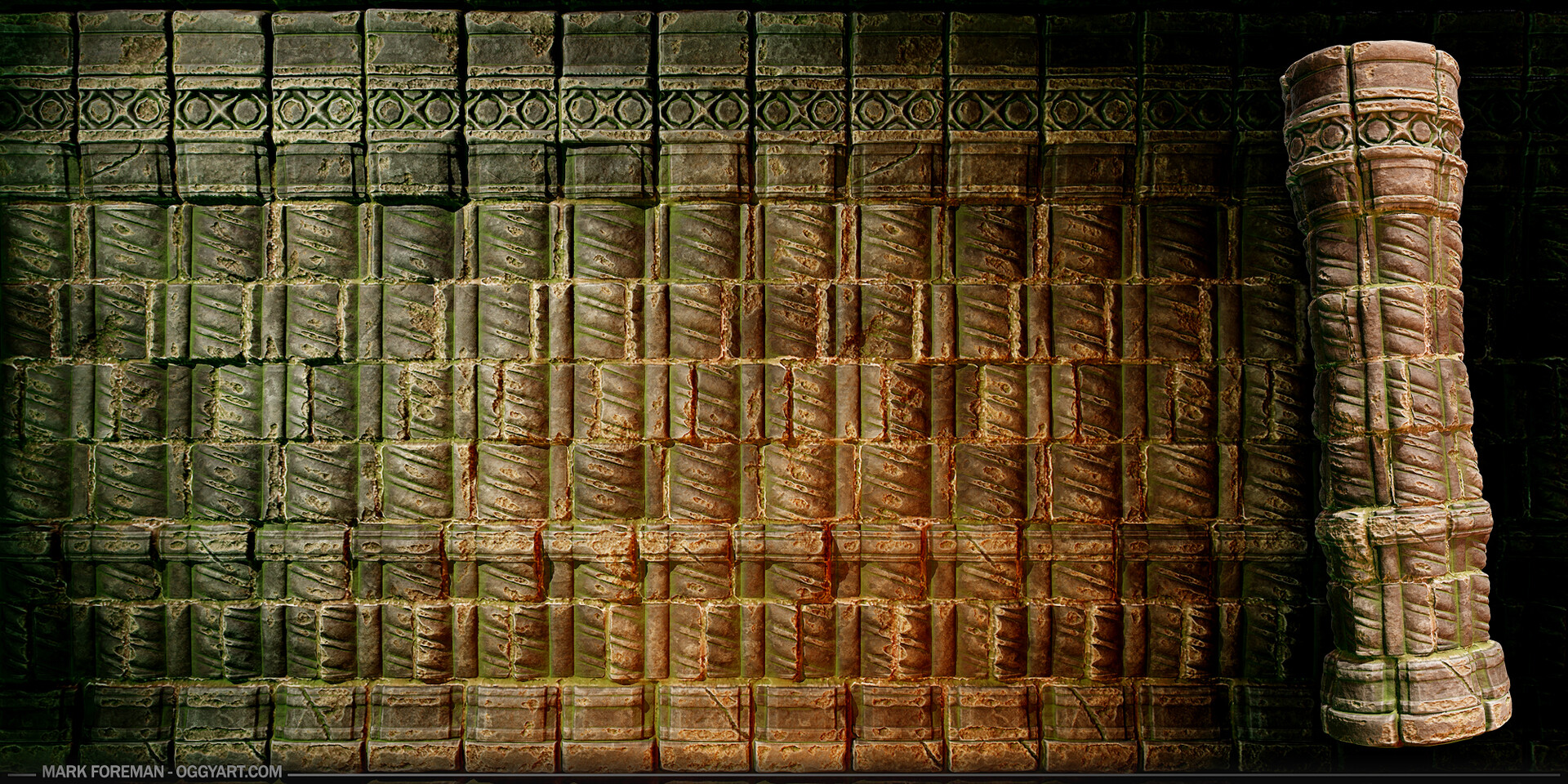 Mark Foreman - Stone Block Column - Substance Source Signature Collection