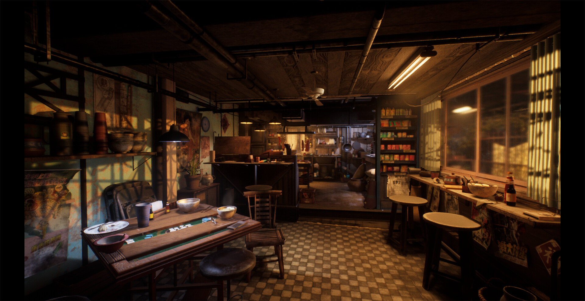ArtStation - Kowloon Walled City - Chez li, Patrick Boyer