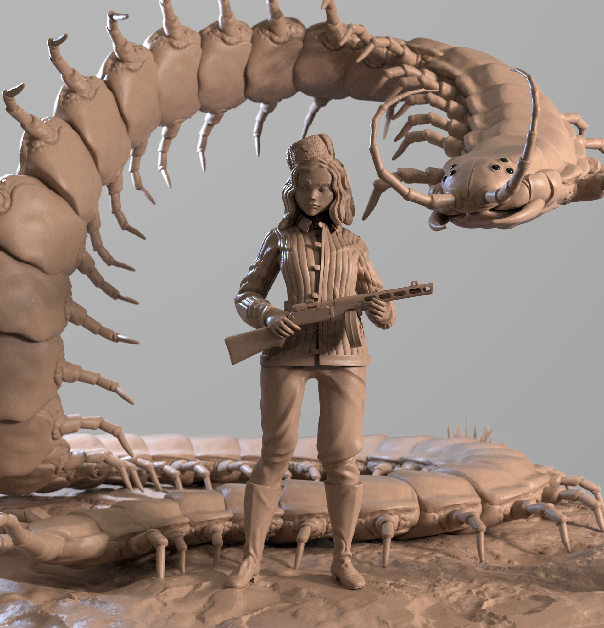ArtStation - Erika and the Centipede