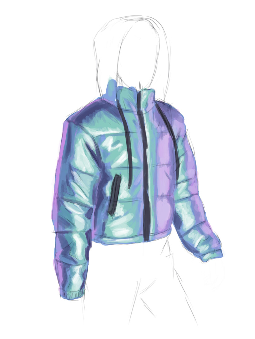 ArtStation - Reflective Jacket Study