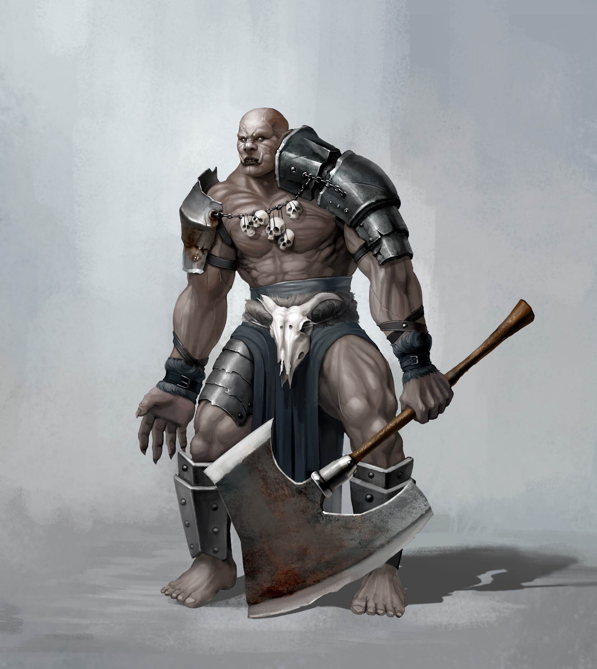 ArtStation - orc design : Giant orc Gulam