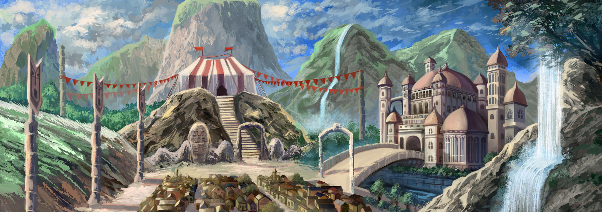 ArtStation - Circus: Landscape Concept Art