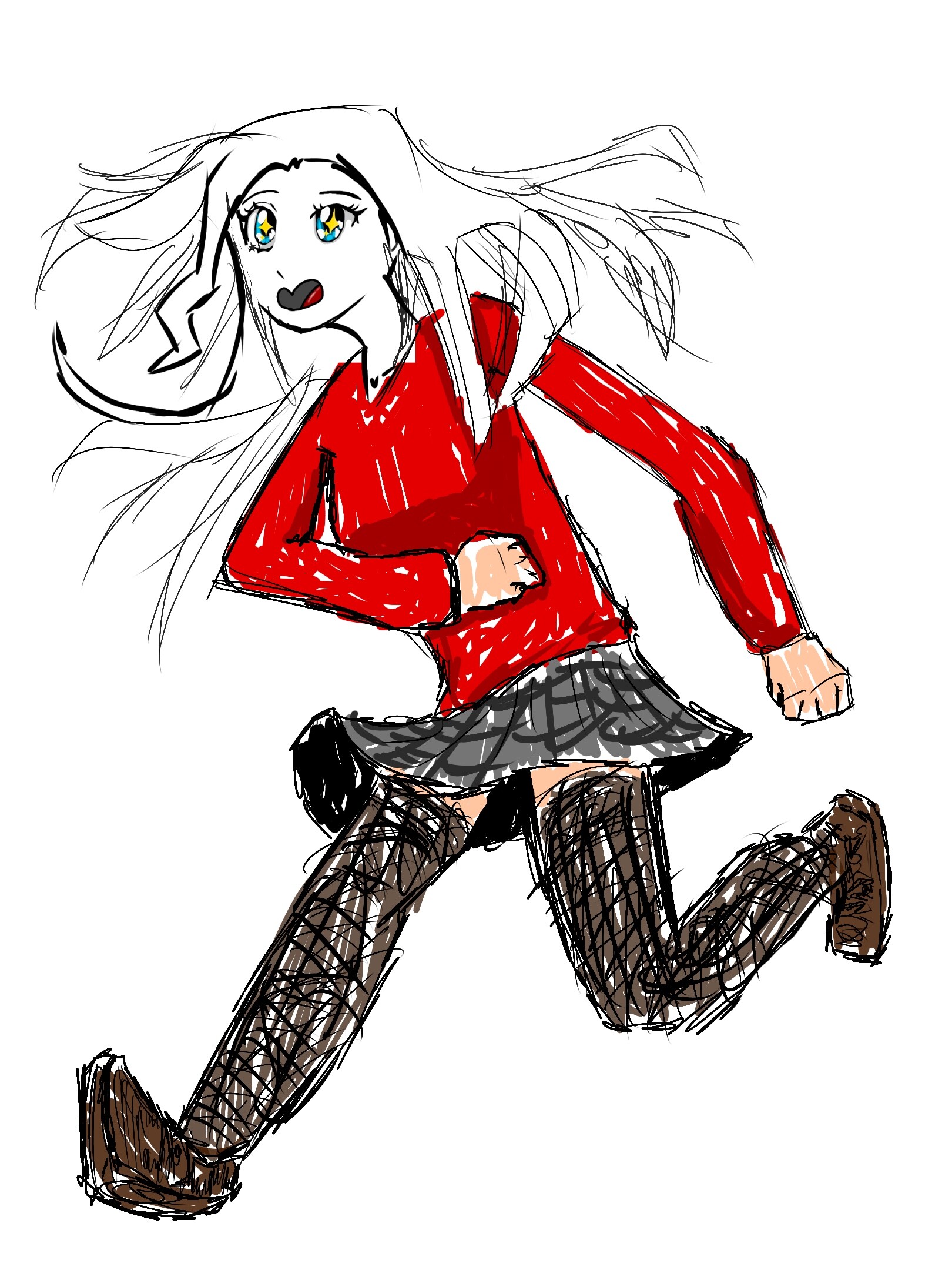 ArtStation - Quick sketch of sum anime